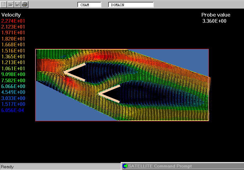 Afterburner with V-gutter flameholders
