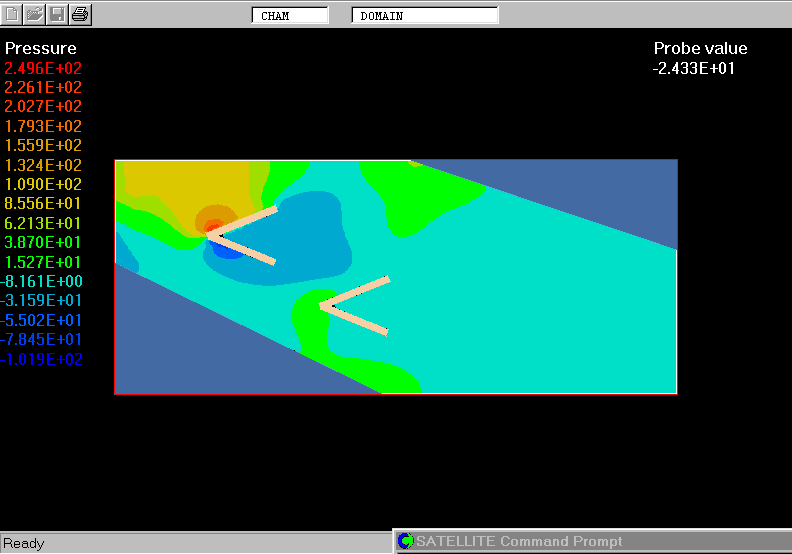 Afterburner with V-gutter flameholders